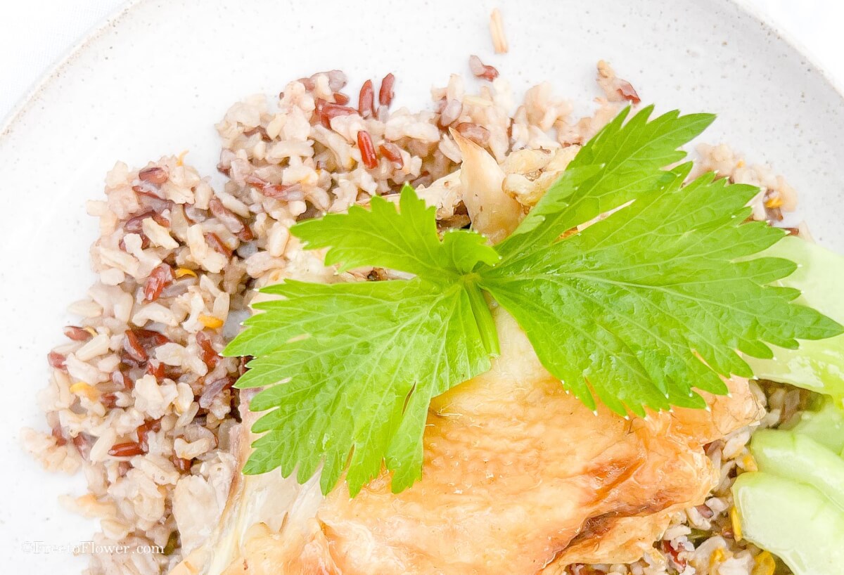 Easy Whole Roasted Chicken with Rice Recipe