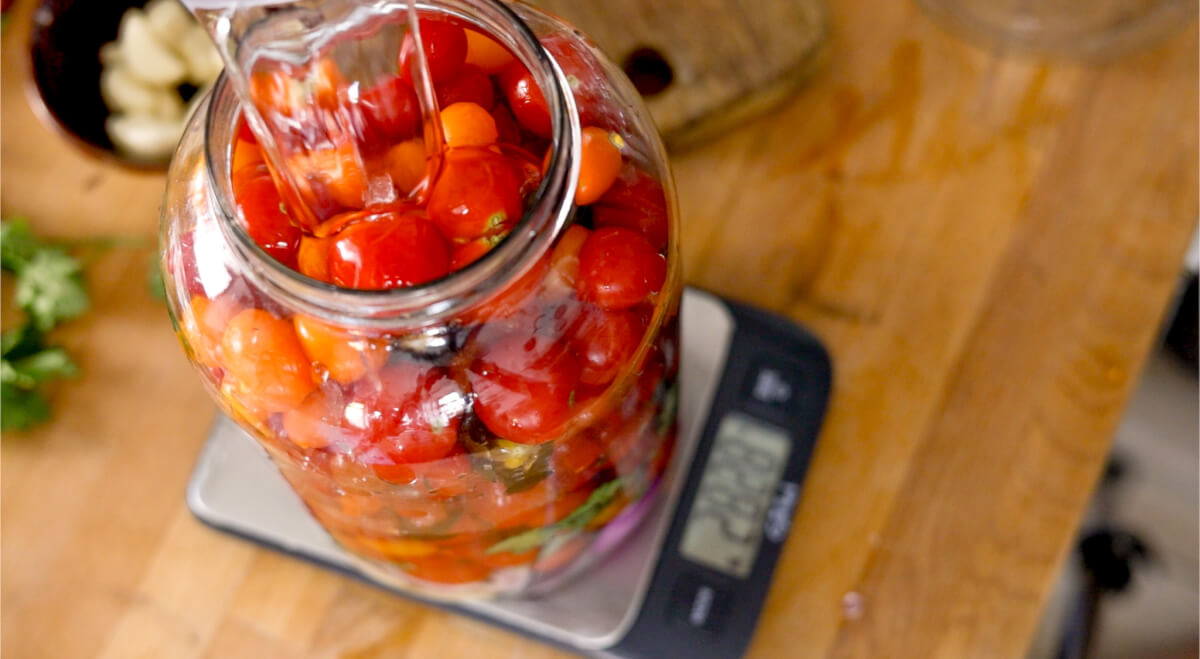Fermented Tomatoes {How to Lacto-Ferment Cherry Tomatoes}